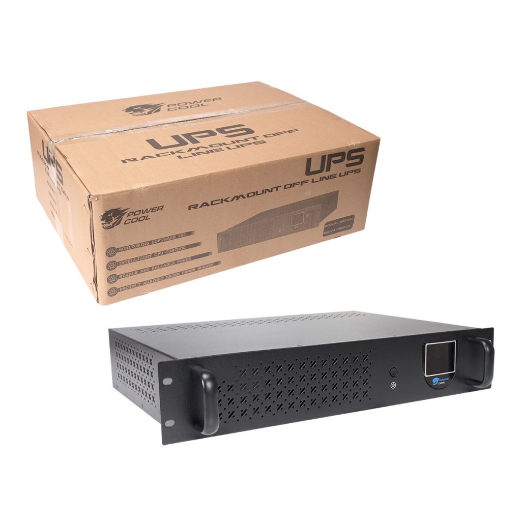 Powercool Rack-Mount Off-Line UPS 650VA with LCD and USB Monitoring ...