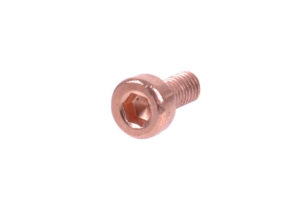 Screw DIN 7984 M3 x 12 Hexagonal socket - copper plated - Watercooling UK