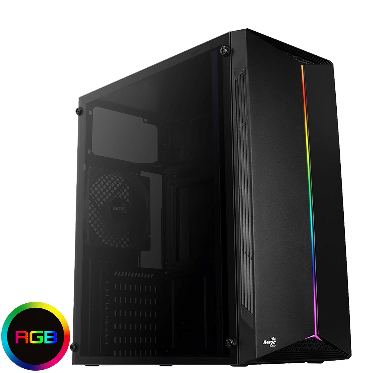 AeroCool Split Midi Acrylic Side Panel RGB Strip - Watercooling UK