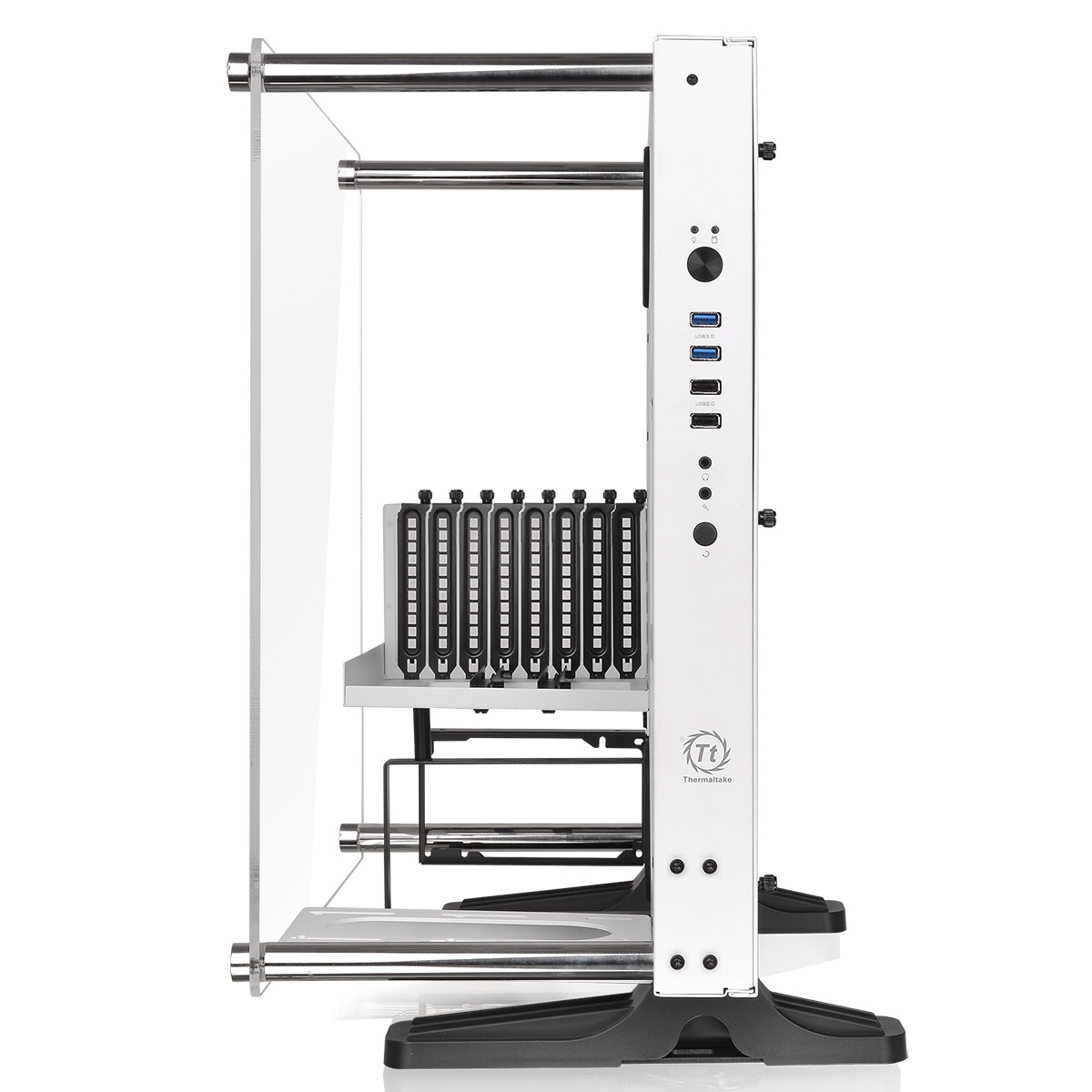 Thermaltake Core P3 Design Wall Mount Midi-Tower - White Snow Window ...
