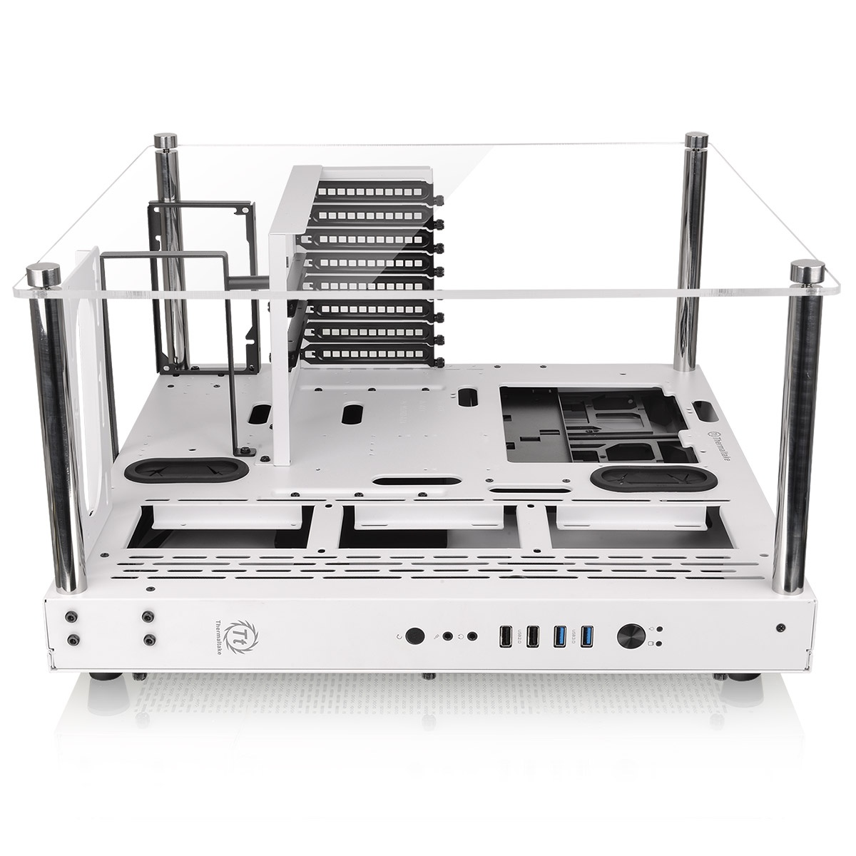 Thermaltake Core P3 Design Wall Mount Midi-Tower - White Snow Window ...
