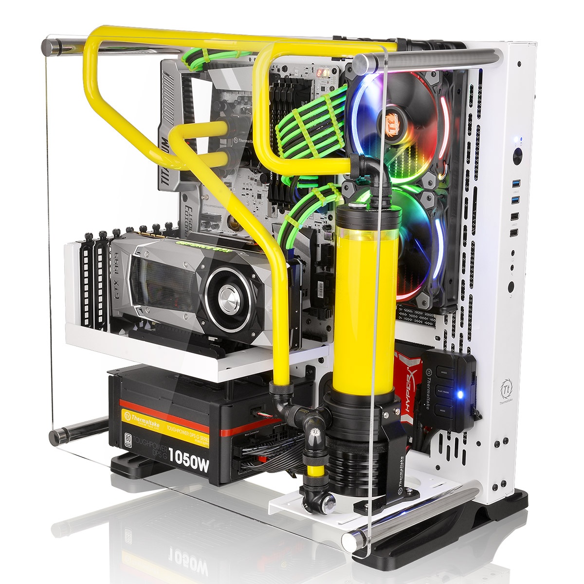 Thermaltake Core P3 Design Wall Mount Midi-Tower - White Snow Window ...
