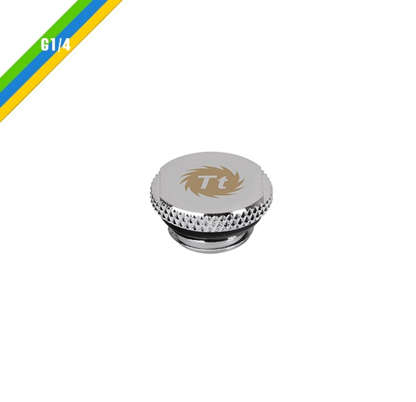 Thermaltake Pacific G1/4 Blank Plug Fitting w/ O-Ring - Chrome ...