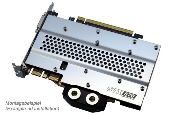 Watercool HEATKILLER GPU backplate GTX 670 - Watercooling UK