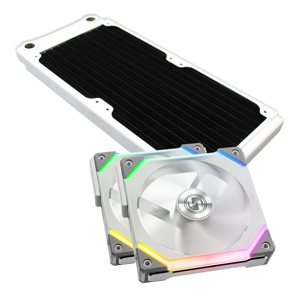 WCUK Spec XSPC TX240 White Radiator and Lian Li Fans Premium Kit ...