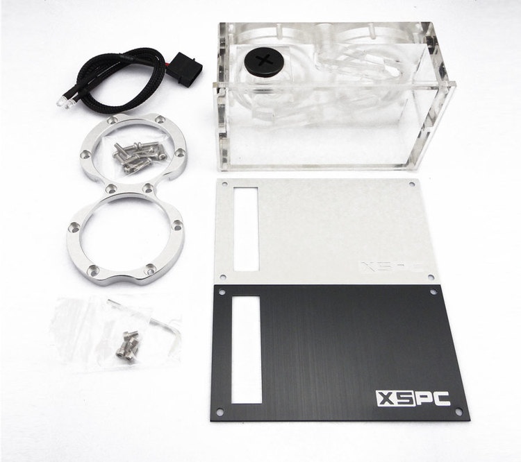 XSPC Twin D5 Dual Bay Reservoir - Black - Watercooling UK