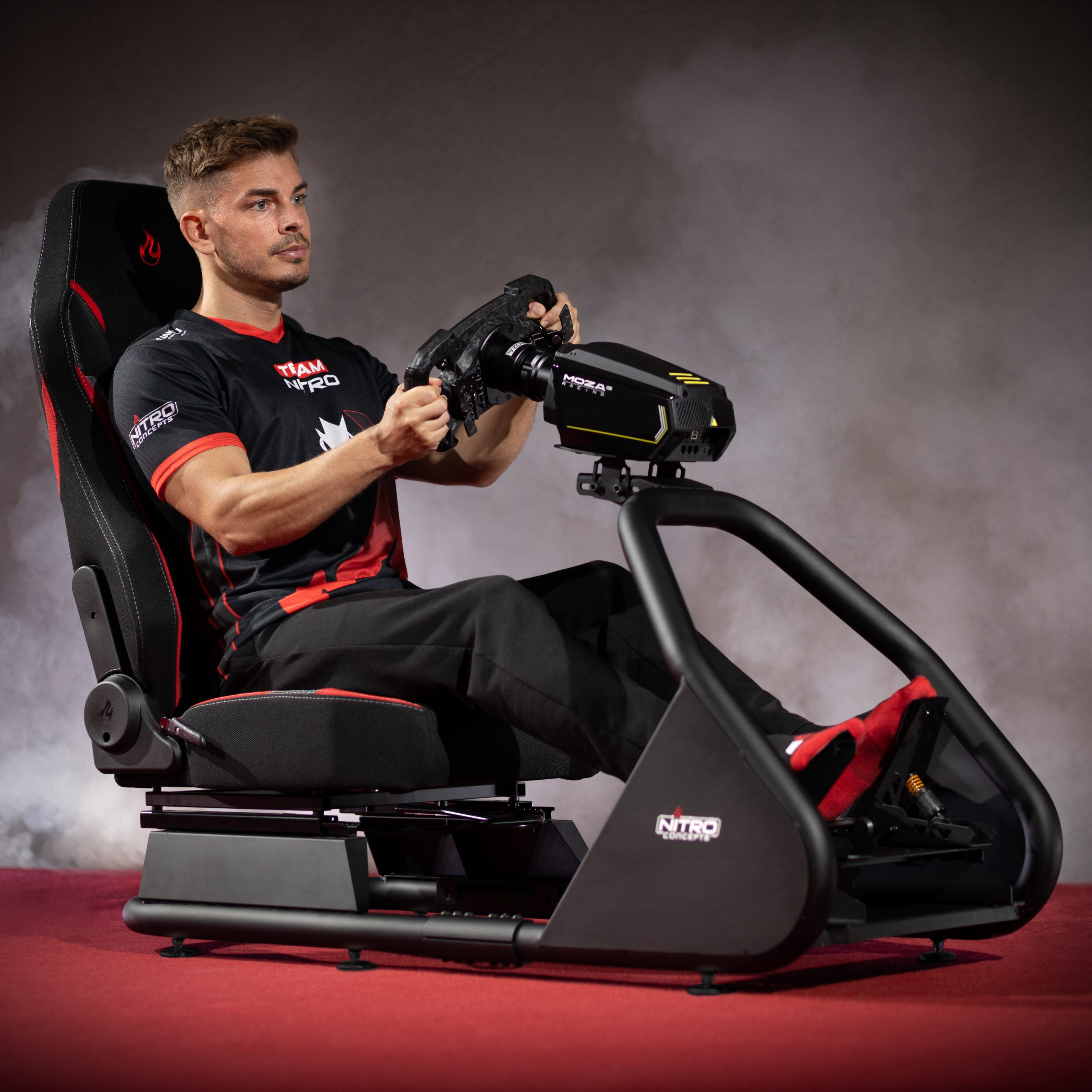 Nitro Concepts S-Racer - X1000 Inferno Red Bundle - Watercooling UK