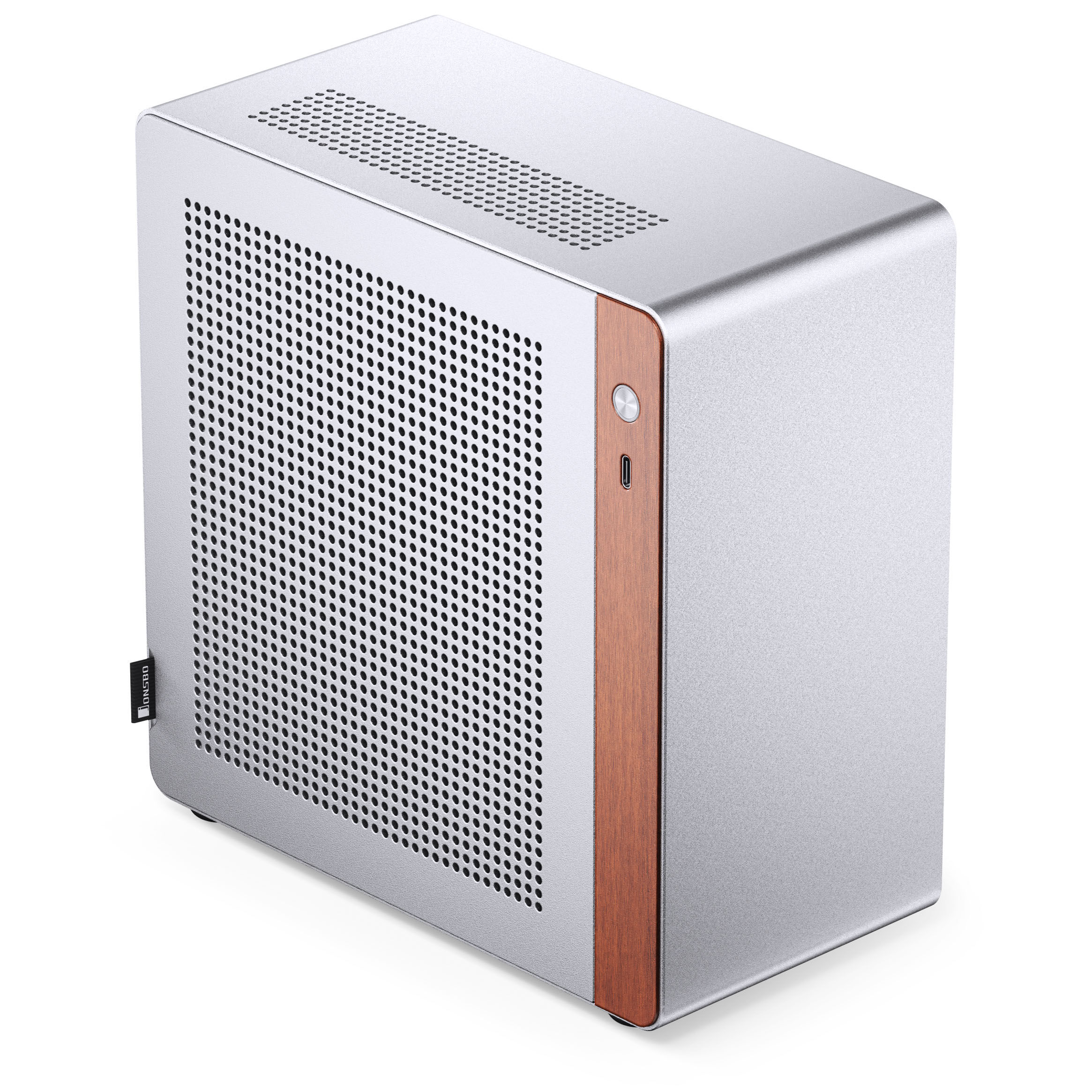 Jonsbo NV10 PC Case, Mini-ITX Case - Silver - Watercooling UK