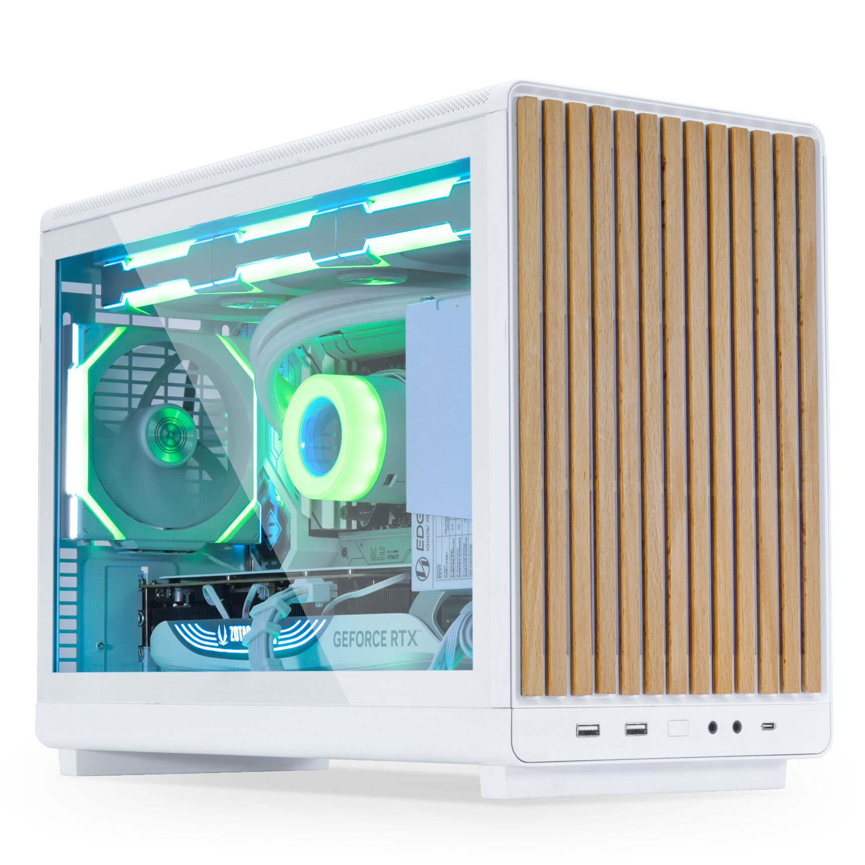Lian Li DAN Cases A3-mATX Wood Edition PC Case, Tempered Glass, Micro ...