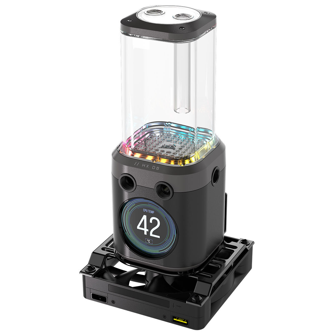 Corsair iCUE Link XD6 RGB Elite LCD Pump Reservoir Combo - black ...
