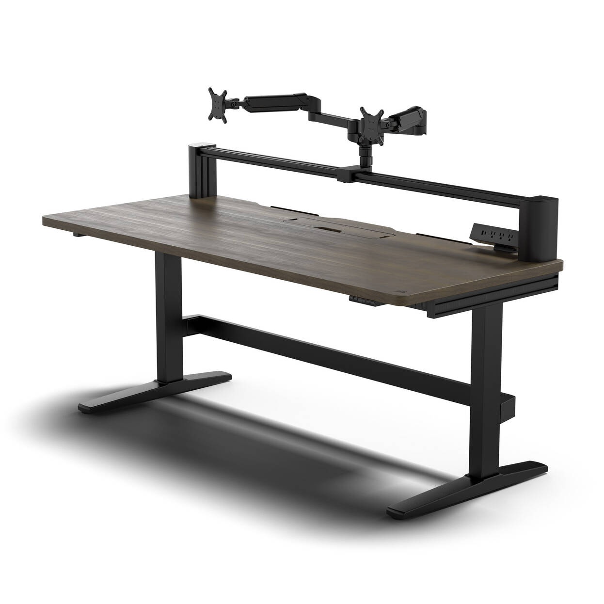 Corsair Platform:6 Elevate Gaming Table (Wood, Dark Walnut Stain ...
