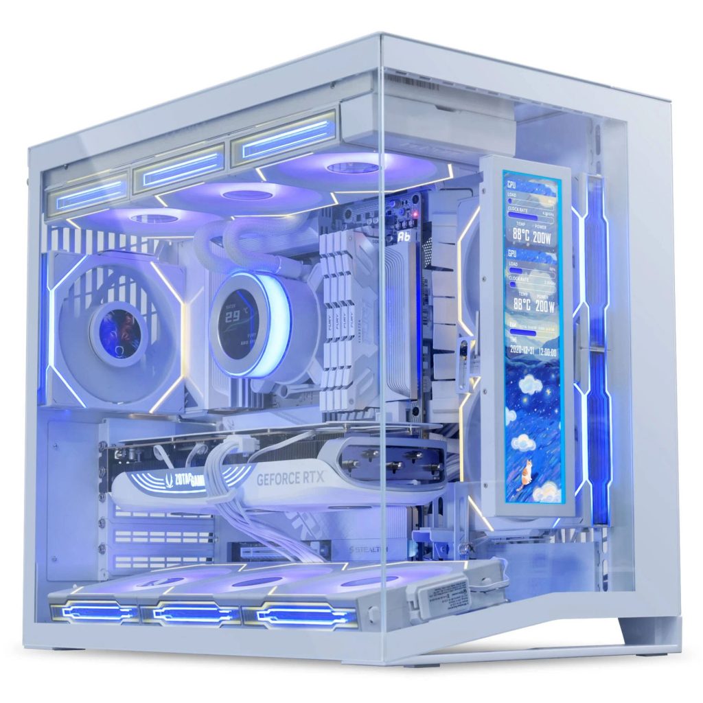 Lian Li 8.8 inch Universal Screen and Mount - White - Watercooling UK