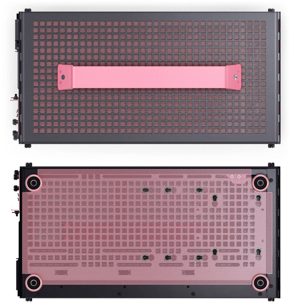 Jonsplus (Jonsbo) Z20 Micro-ATX case, with carrying handle - black/pink ...