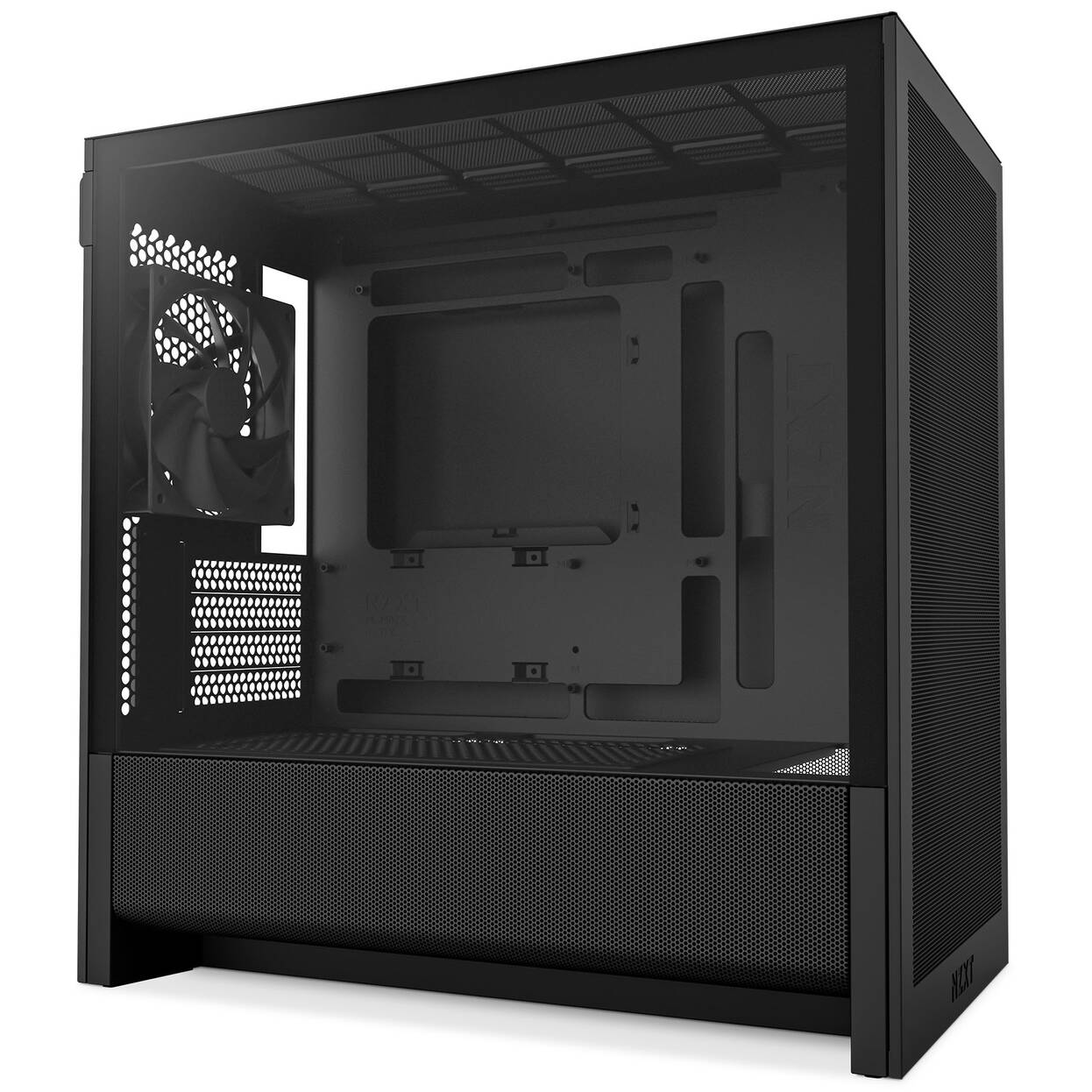 NZXT H3 Flow PC Case, Mid Tower, mATX, Tempered Glass - Black ...