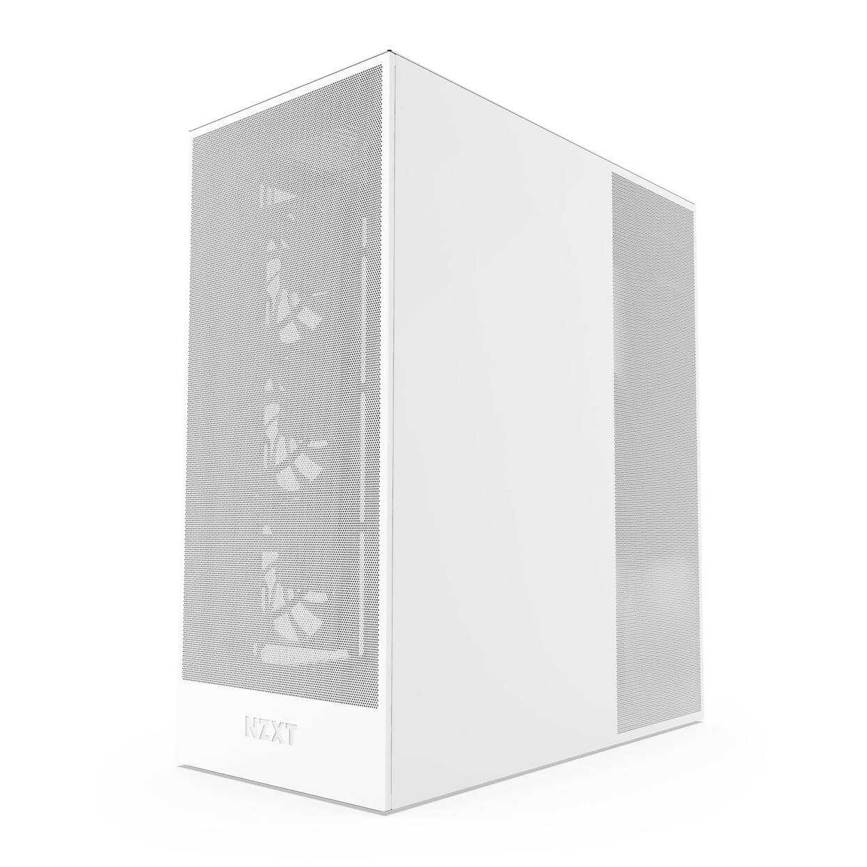 NZXT H7 Flow PC Case, Mid-Tower, E-ATX, Tempered Glass - White ...