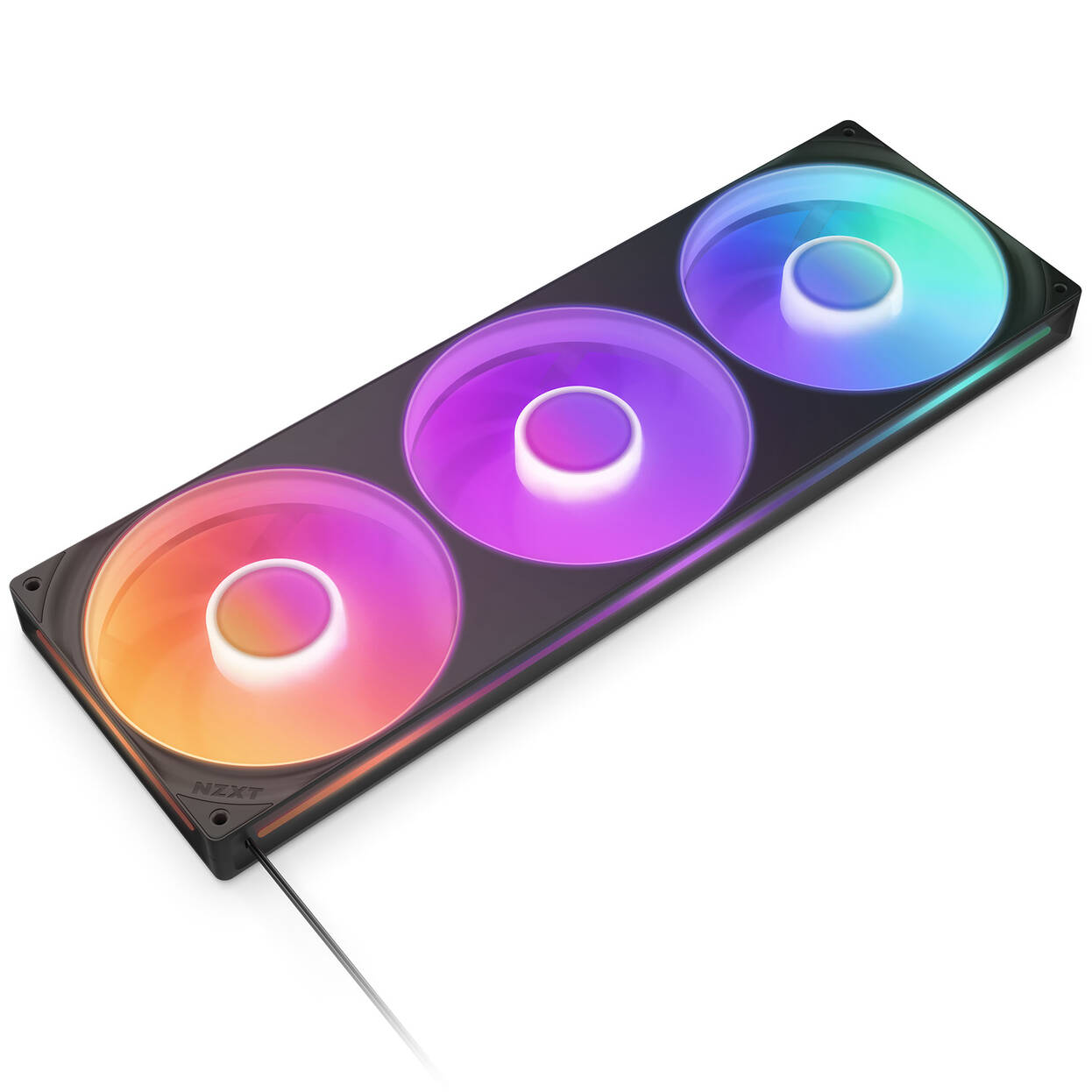 NZXT F420 RGB Core Case Fan, 420 mm Uni-Frame - Black - Watercooling UK