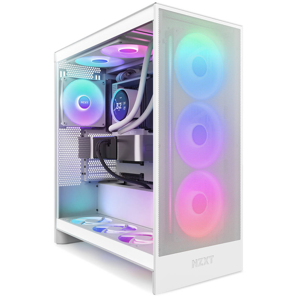 NZXT F420 RGB Core Case Fan, 420 mm Uni-Frame - White - Watercooling UK