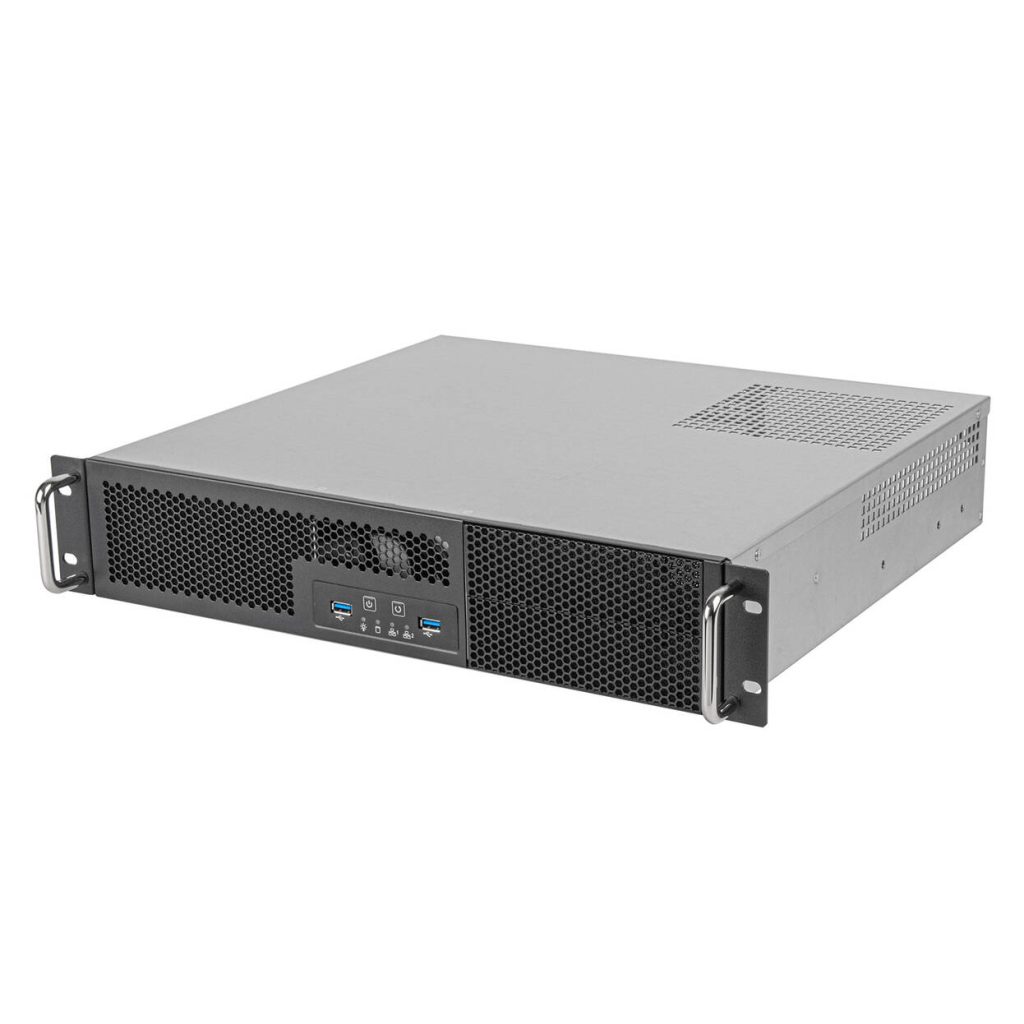 SilverStone SST-RM23-502-MINI - Rackmount Server Case, 2U, Micro-ATX ...