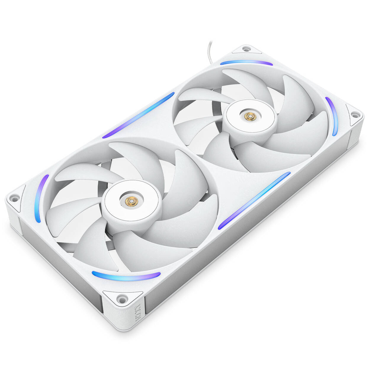 NZXT F280X Case Fan, LCP Rotor, Hybrid Bearing, aRGB - white, 280mm ...
