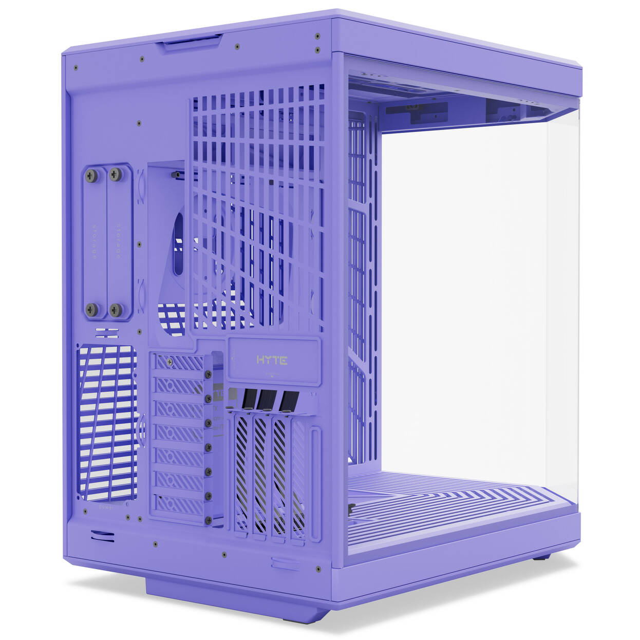Hyte Y70 PC Case, Mid Tower, Tempered Glass - Taro Milk - Watercooling UK